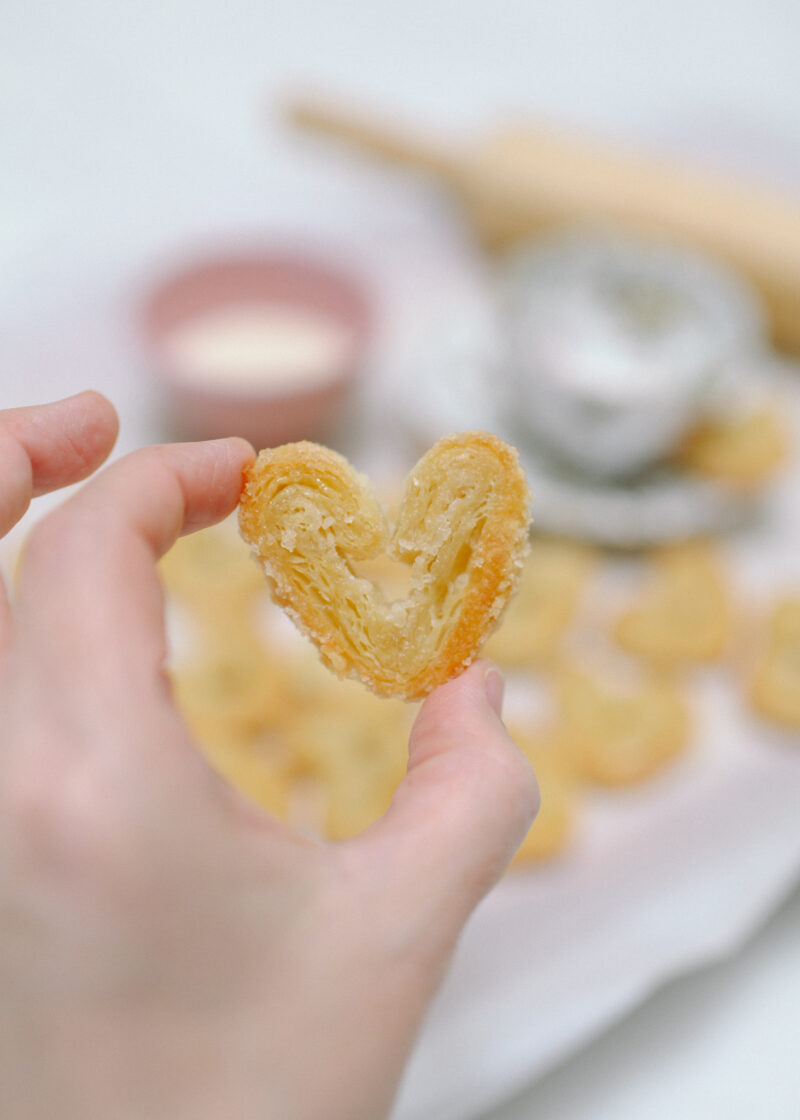 Valentine's Day Heart Palmiers - Christina J Warren