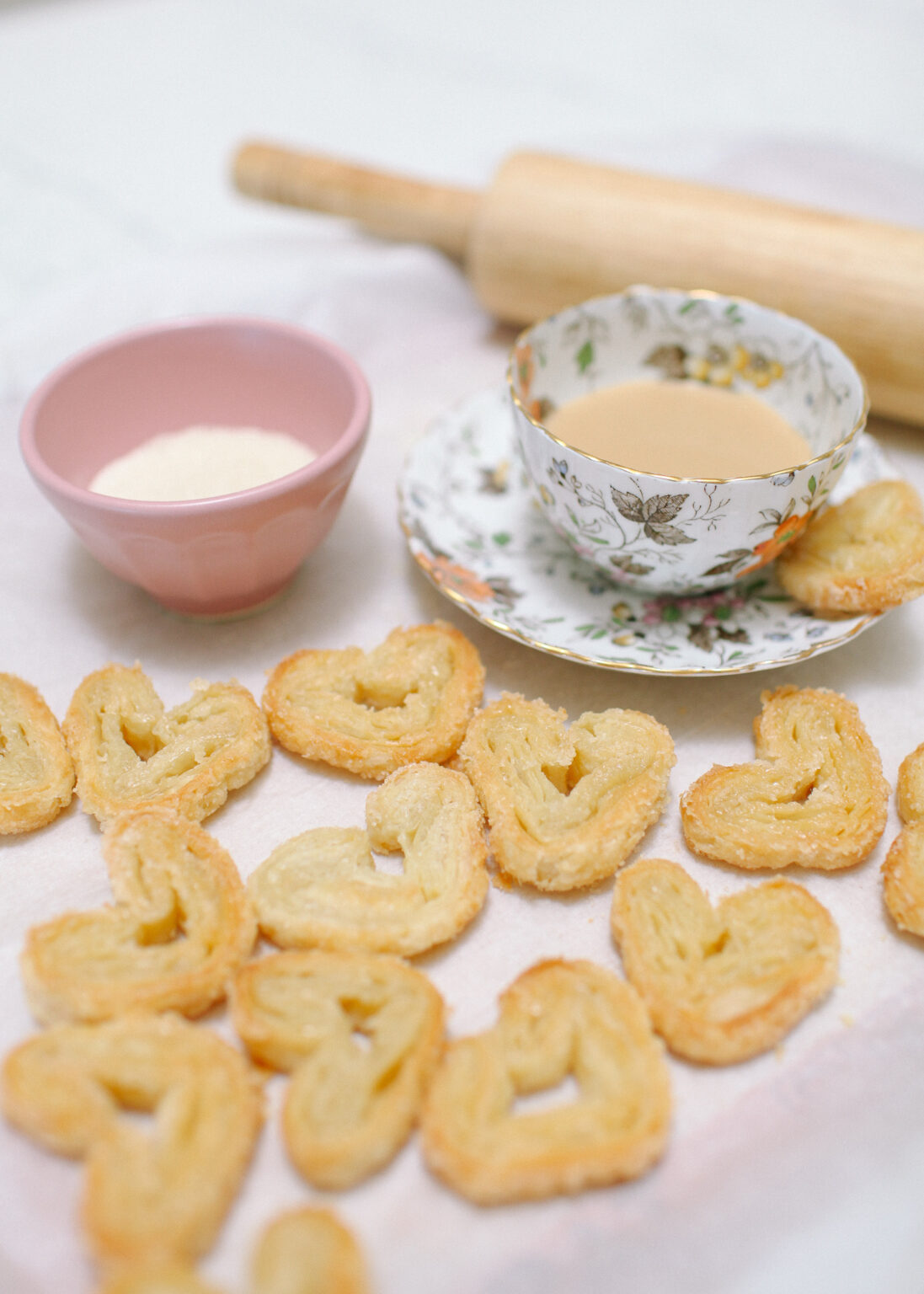 Valentine's Day Heart Palmiers - Christina J Warren